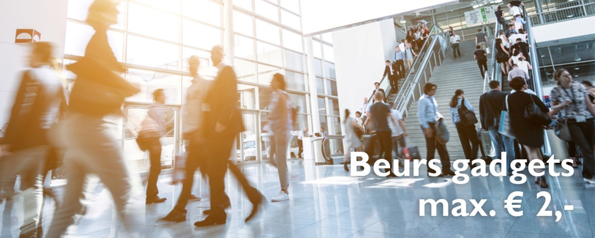 Banner beurs gadgets